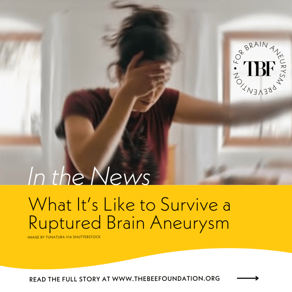 What It’s Like to Survive a Ruptured Brain Aneurysm - The Bee Foundation